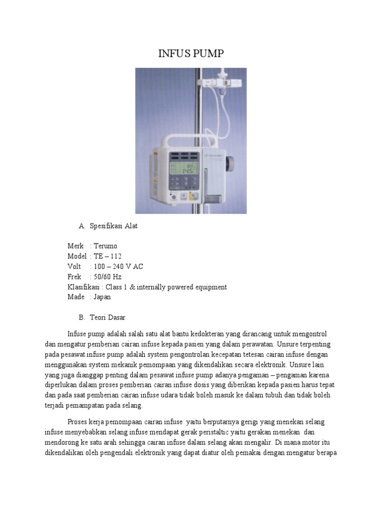 Infus Pump | PDF