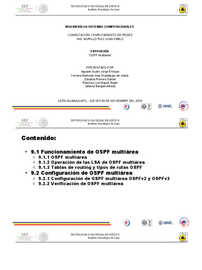 OSPF Multiárea | PDF | Enrutador (Computación) | Protocolos de internet