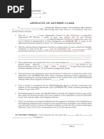 Affidavit of Adverse Claim Sample | PDF | Finance & Money Management ...