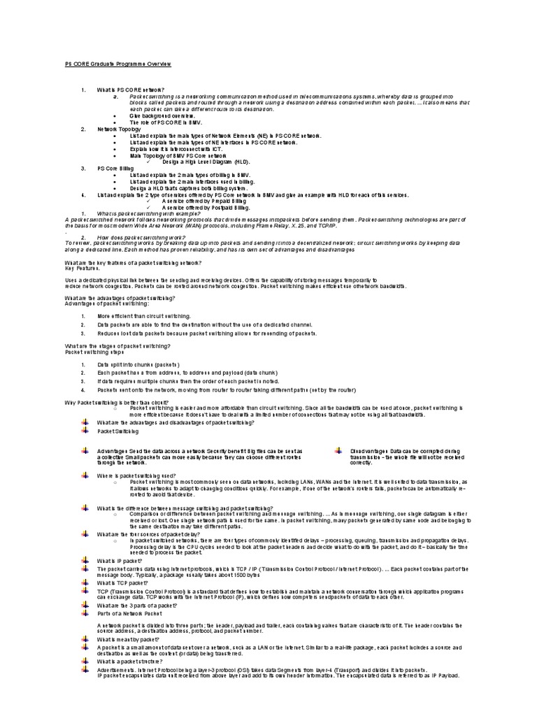 PS CORE Graduate Programme Overview | PDF | Internet Protocols ...