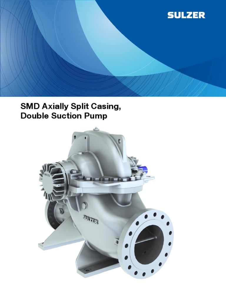 SMD Axially Split Casing, Double Suction Pump | PDF | Bearing ...