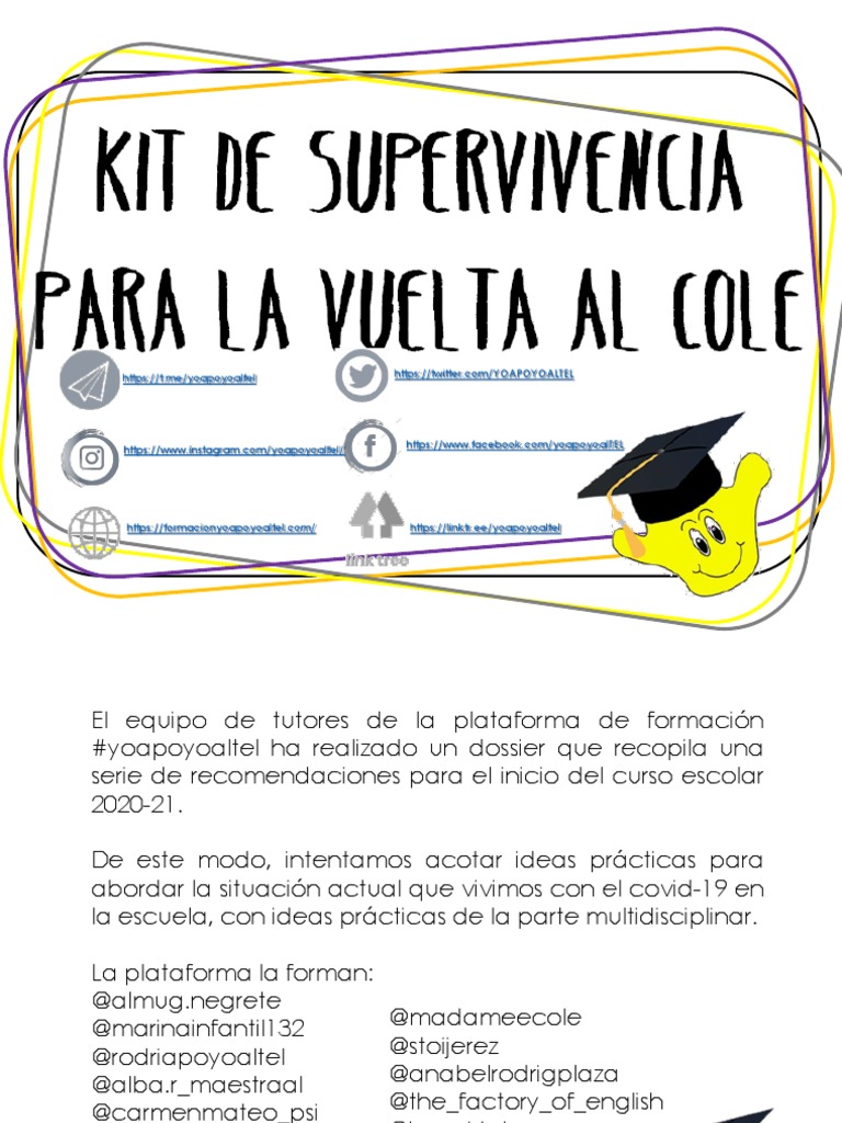 Kit-De-Supervivencia-De Vuelta Al Cole | PDF | Las emociones | Plan de ...