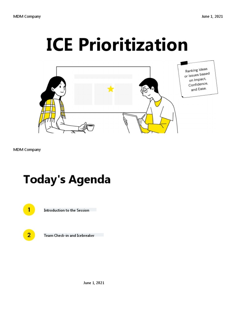 ICE Prioritization: MDM Company June 1, 2021 | PDF | Communication ...