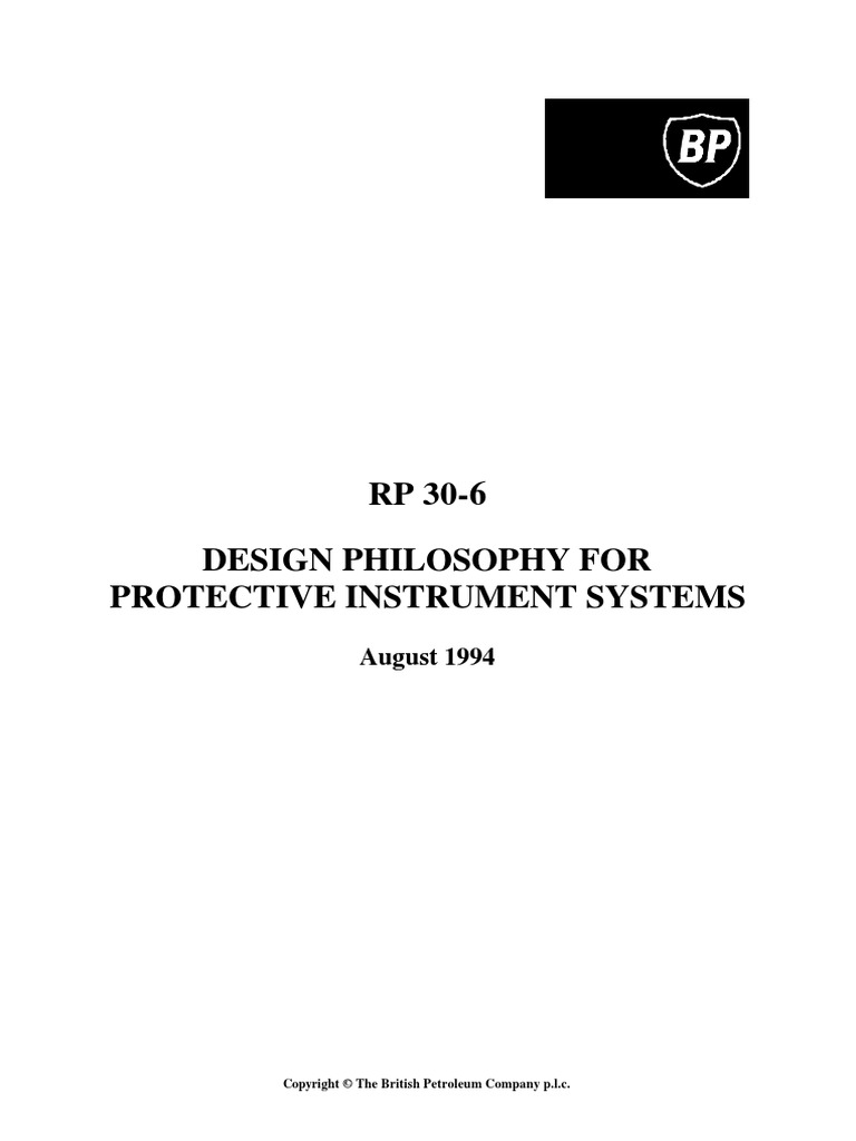 RP30-6, Design Philosophy Protect Inst | PDF | Risk Assessment | Risk