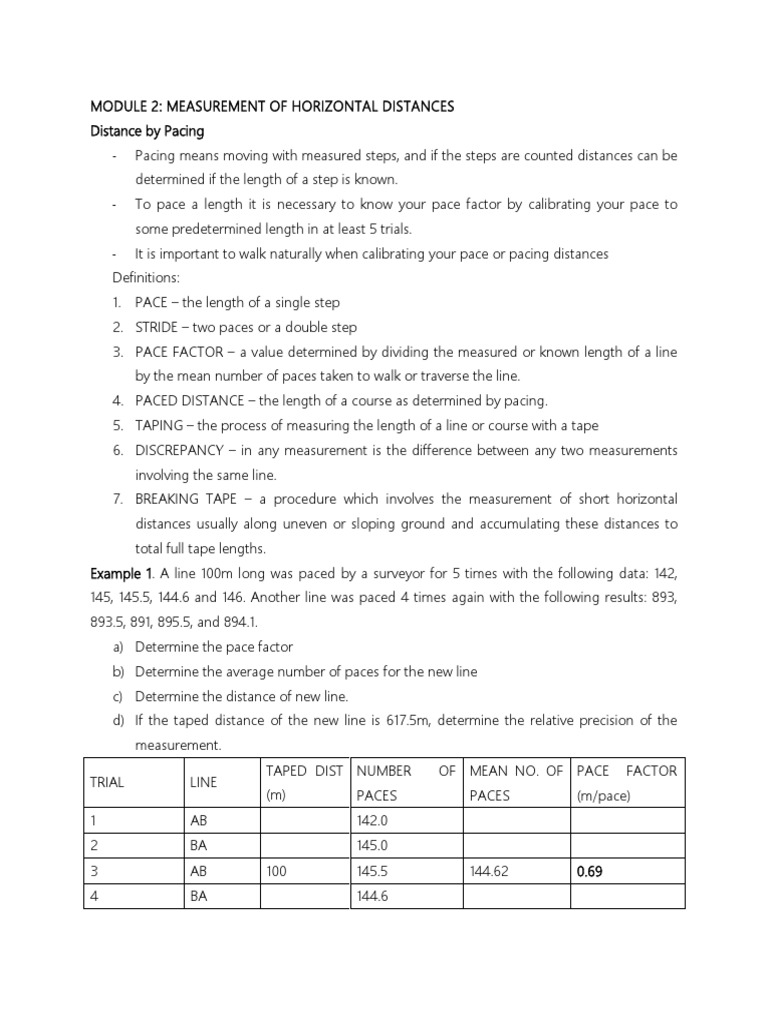 Module 2 Measurement of Horizontal Distances | PDF | Wavelength | Surveying