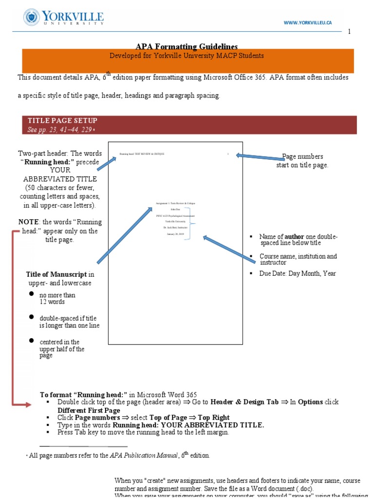 APA Formatting Guidelines: Title Page Setup | PDF | Paragraph | Apa Style