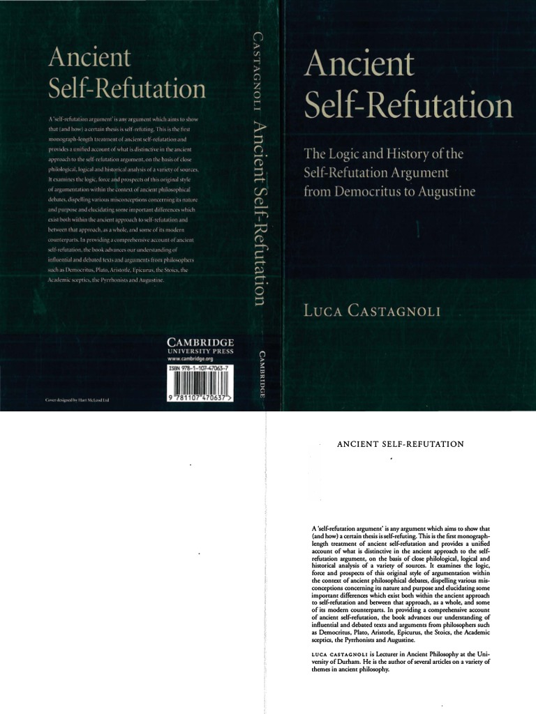 Castagnoli-Ancient Self-Refutation PDF | PDF | Logic | Argument