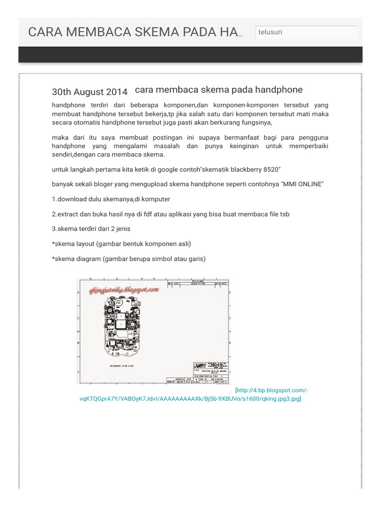 Cara Membaca Skema Pada Handphone | PDF