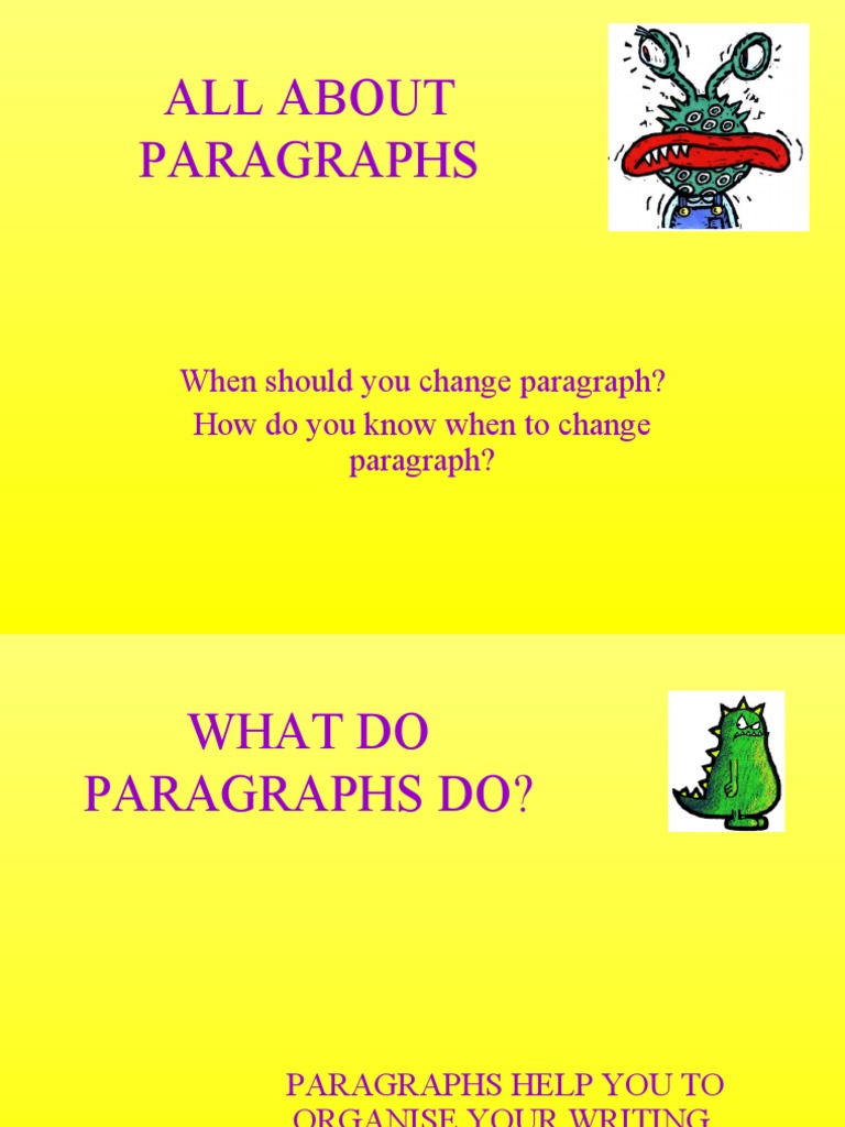All About Paragraphs: When Should You Change Paragraph? How Do You Know ...
