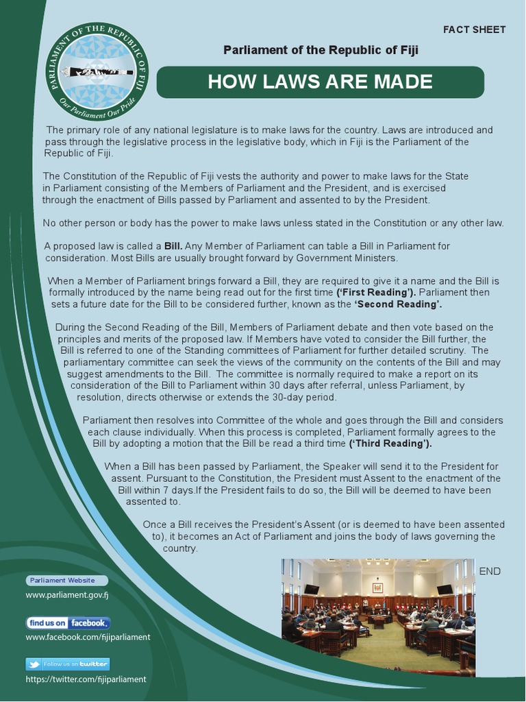 How Laws Are Made PDF | PDF | Bill (Law) | Royal Assent