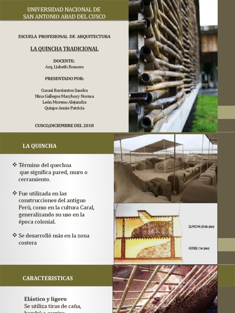 La Quincha Tradicional: Construcción y Características | PDF | Hormigón ...