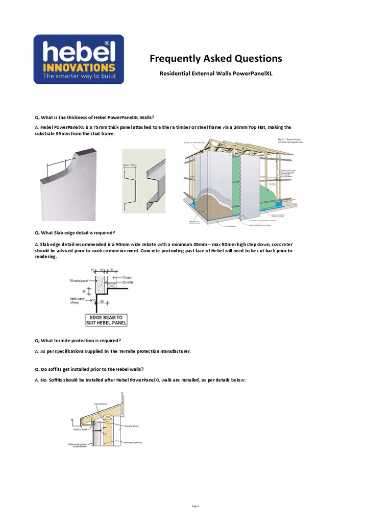 Hebel PowerPanelXL Installation Guide | PDF | Plumbing | Scaffolding