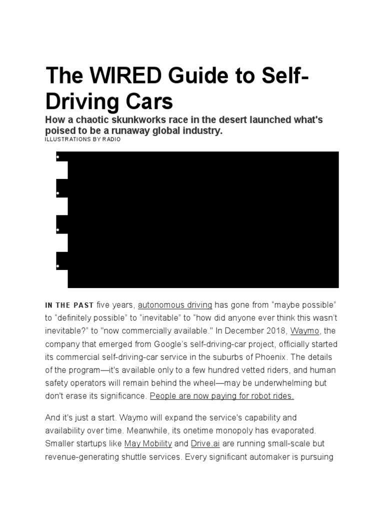 The WIRED Guide To Self-Driving Cars | PDF