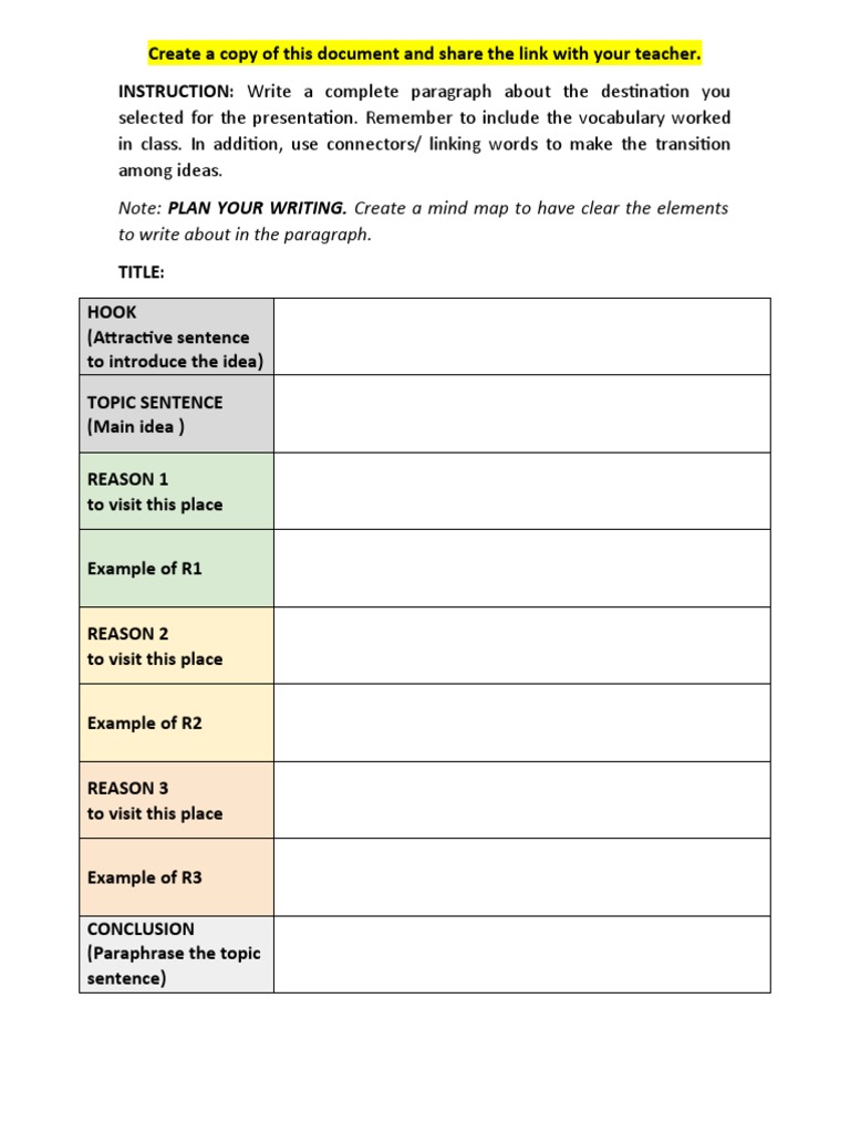 TEMPLATE Cooperative Paragraph | PDF