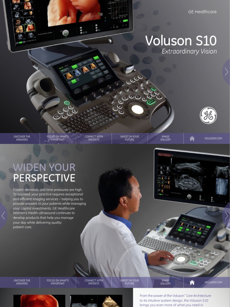 Voluson S10 - Interactive Brochure (En) | PDF | Medical Imaging ...
