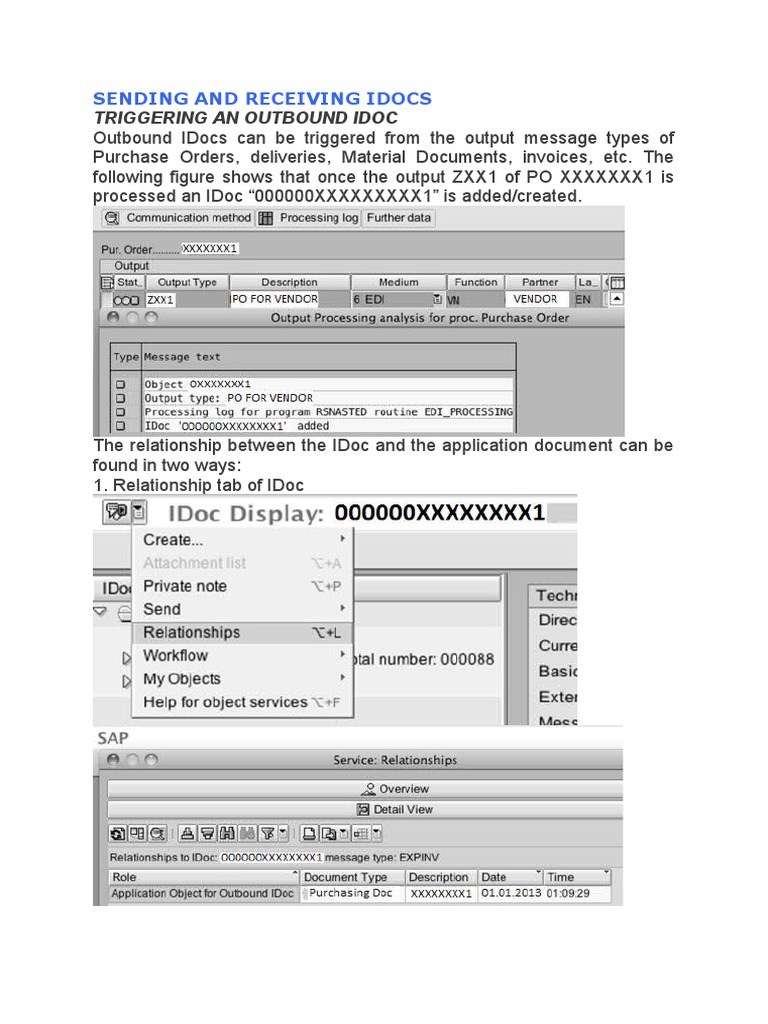 IDOC-Basics-SENDING AND RECEIVING IDOCS | PDF | Electronic Data ...