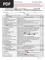 Barge Form Checklist: No. Check Item Condition Remarks Y N N/A I ...