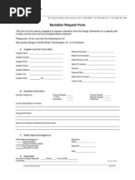 Deviation Form Template | PDF