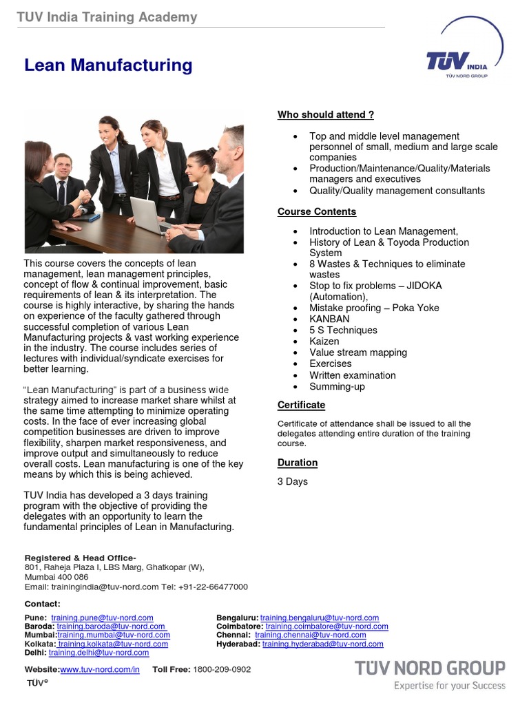 Lean Manufacturing 2019 PDF | PDF | Lean Manufacturing | Business ...