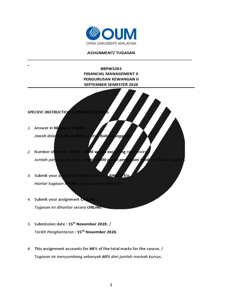 Assignment/ Tugasan | PDF