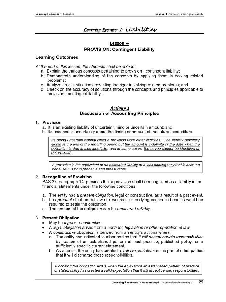 Learning Resource 1 Lesson 4 PDF | Download Free PDF | Financial ...