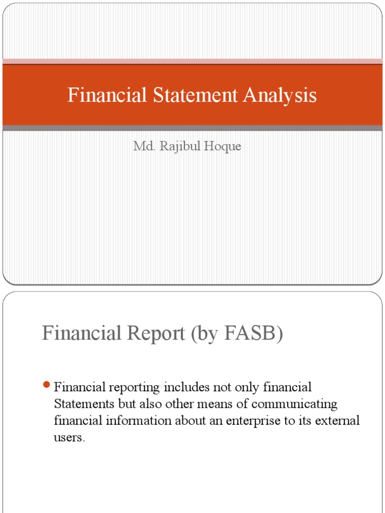 Financial Statement Analysis For Decision Making | PDF