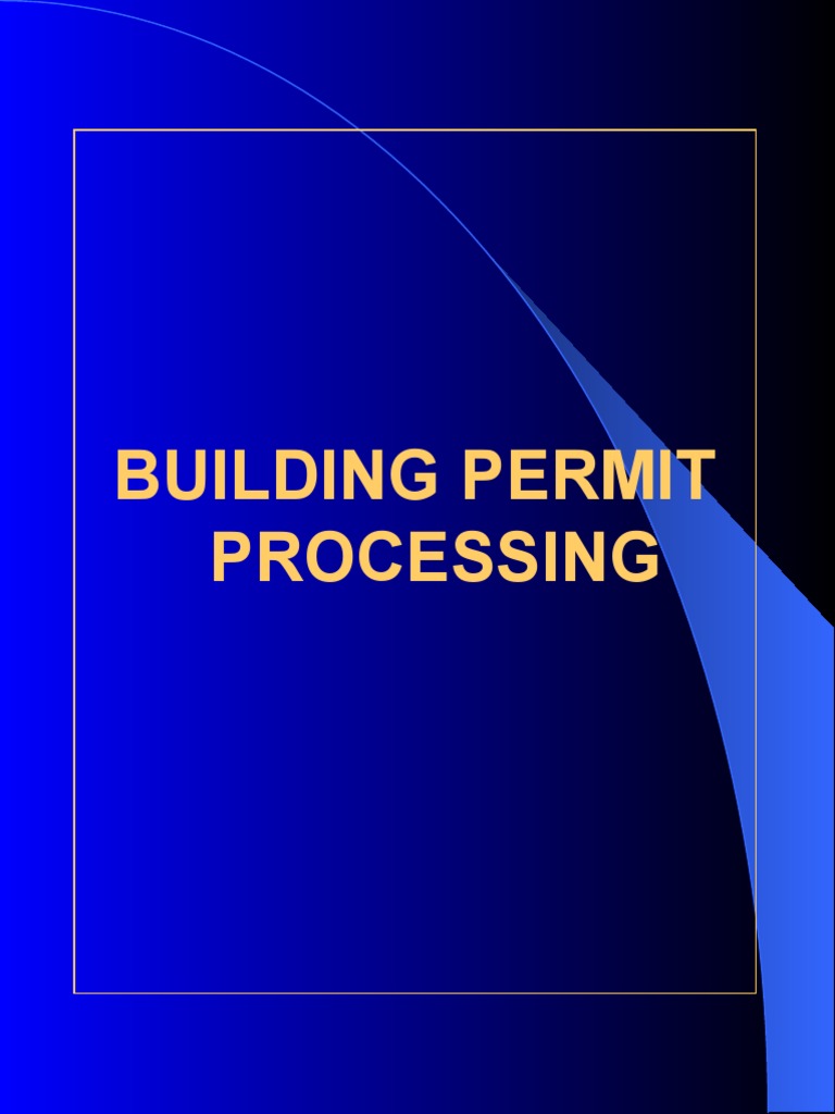Building Permit Processing | PDF | Civil Engineering | Lease