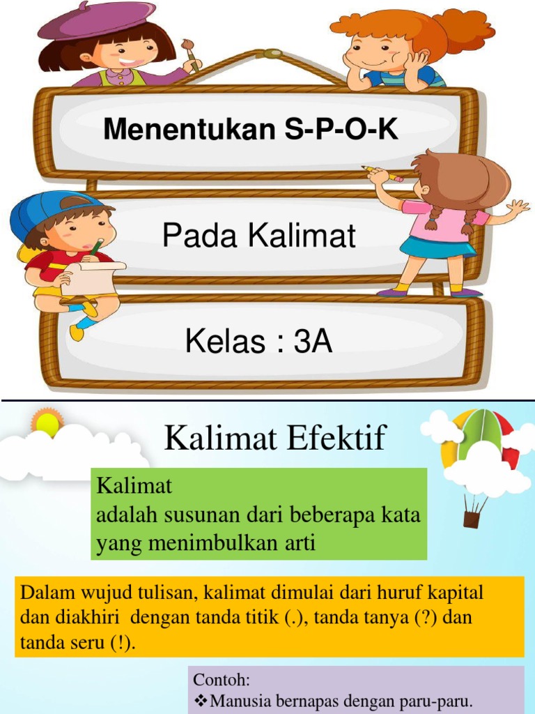 Mengenal Kalimat SPOK PDF | PDF