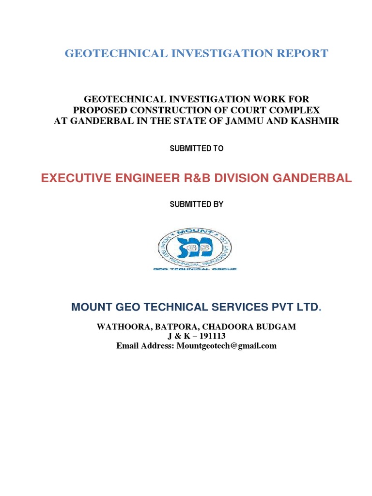 Report PDF | PDF | Geotechnical Engineering | Earthquakes