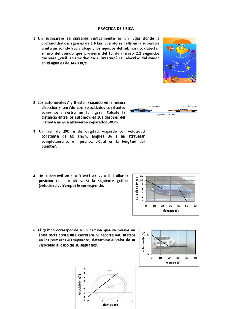 Práctica de Fisica Cinematica 1 | PDF | Velocidad | Naturaleza
