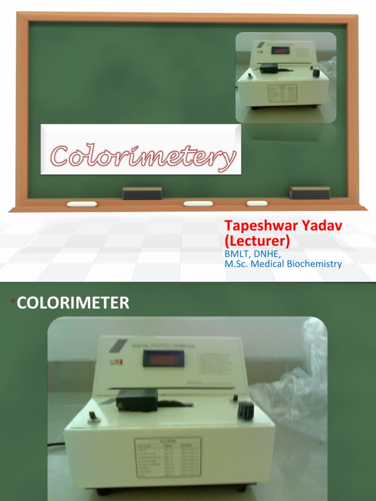 Colorimeter - 1 | PDF | Optical Filter | Spectrophotometry