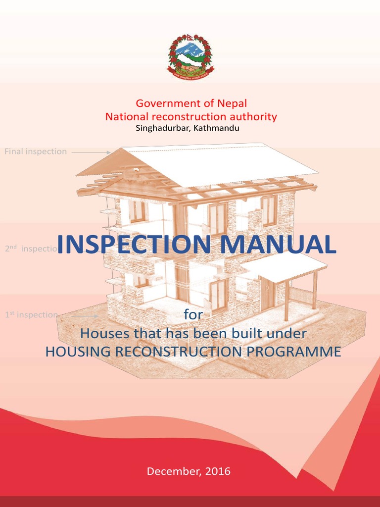 Inspection Manual for Housing Reconstruction | PDF | Masonry | Economic ...