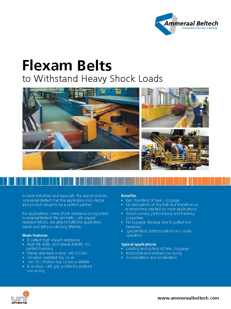 High Impact Flexam Belts for Airports | PDF | Manufactured Goods ...