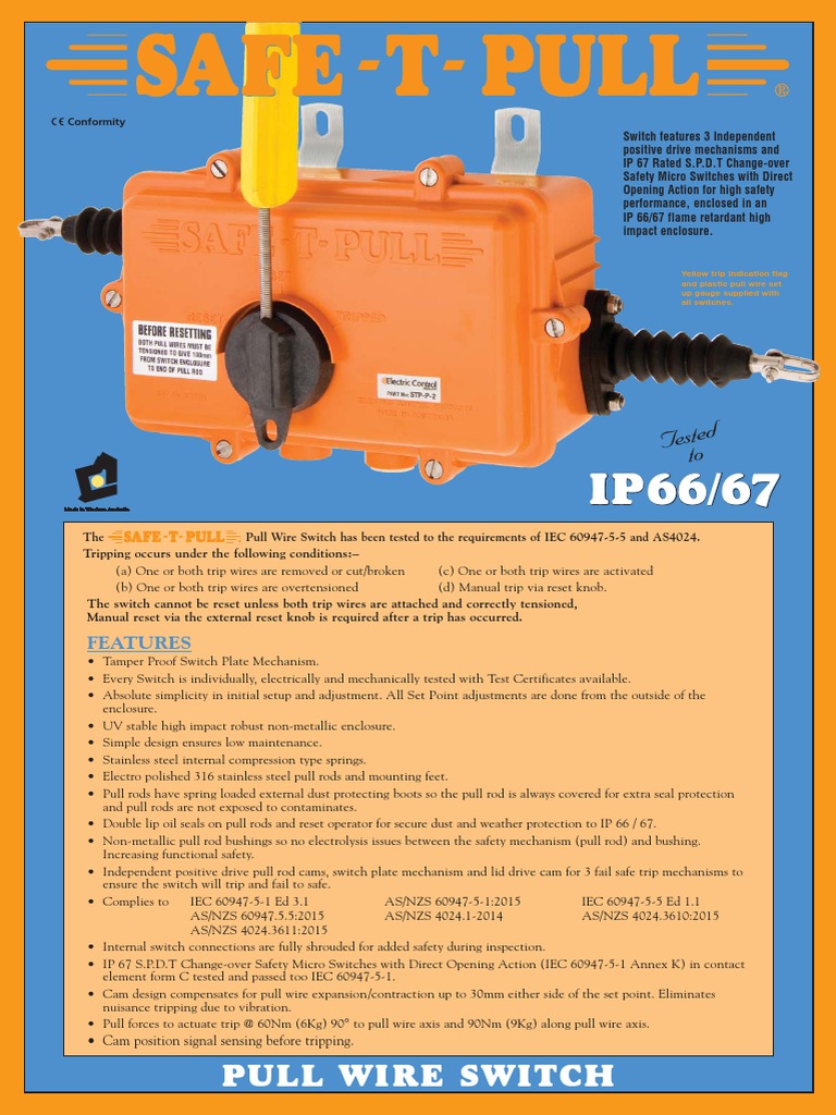 ECP Safe-T-Pull PBT (2019) | PDF | Switch | Fuse (Electrical)