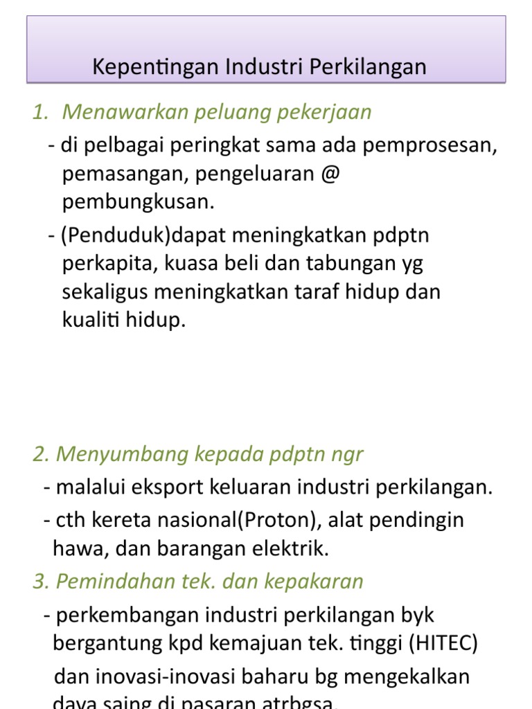 Kemajuan dan Cabaran Industri Perkilangan di Malaysia | PDF