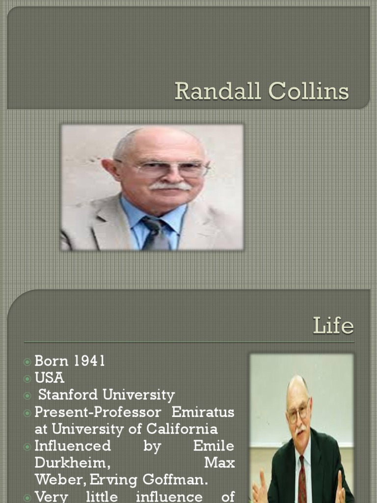 Randall Collins | PDF | Sociology | Academic Discipline Interactions