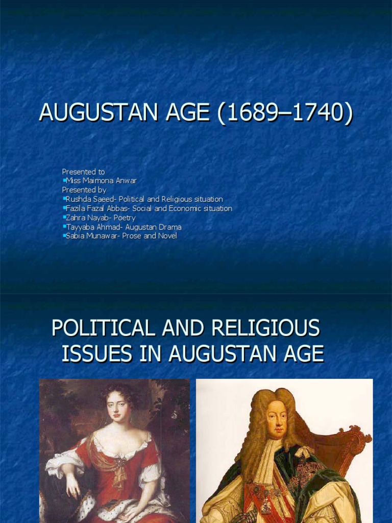 Overview of the Augustan Age (1689-1740) | PDF