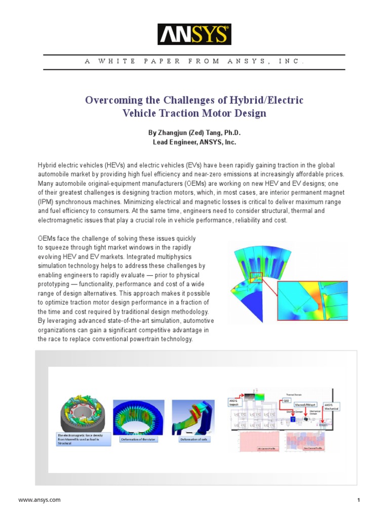 Overcoming The Challenges of Hybrid/Electric Vehicle Traction Motor ...