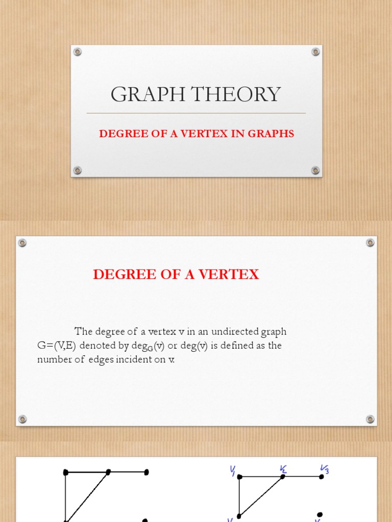 Graph Theory: Degree of A Vertex in Graphs | PDF | Vertex (Graph Theory ...