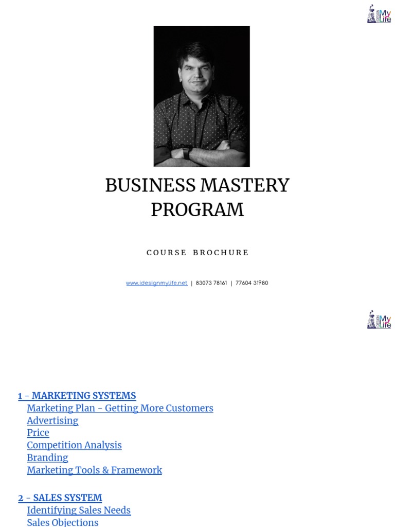 Detailed Course Brochure Web | PDF | Sales | Marketing