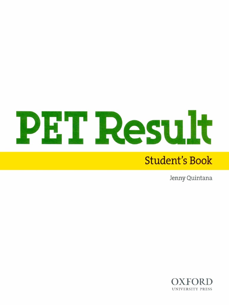 Pet Result Student'sBook - Key | PDF | Teachers | Classroom