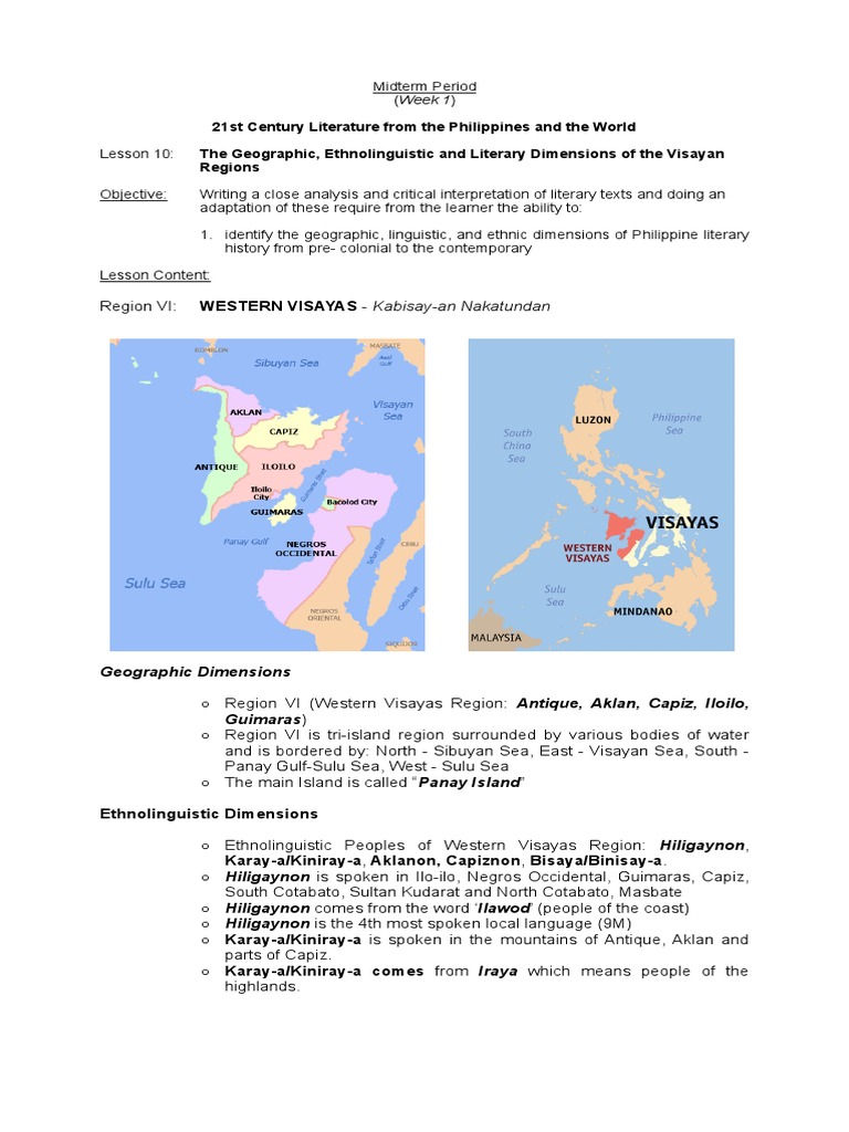 21stCenturyLit Lesson 10 The Geographic Ethnolinguistic and Literary ...