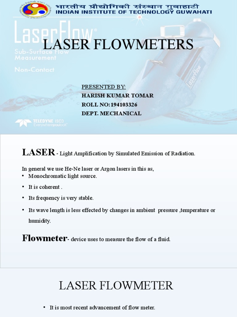 Laser Flowmeter | PDF | Flow Measurement | Laser
