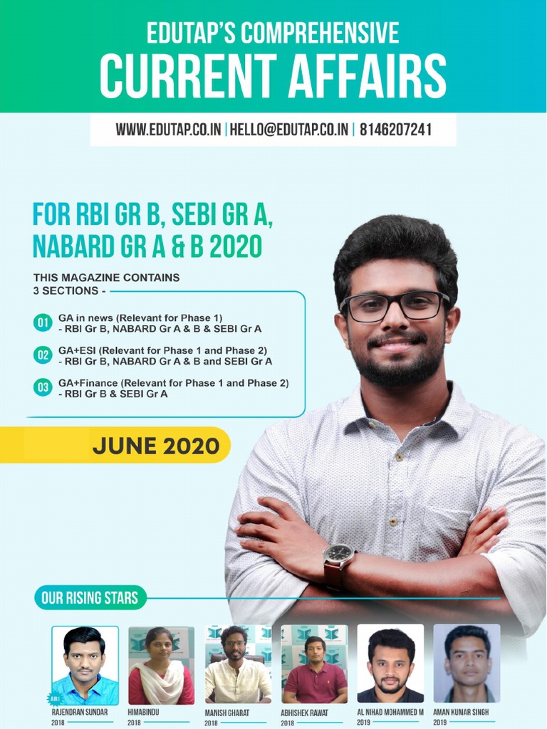 Edutap June 2020 Pdf Reserve Bank Of India Sikhism
