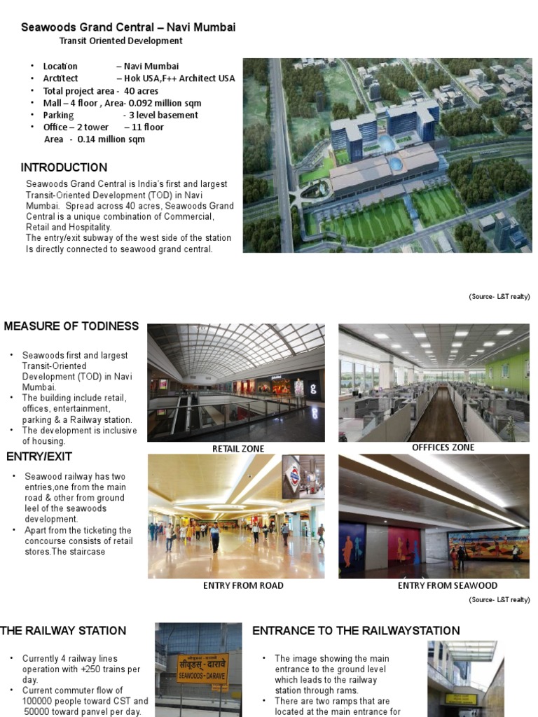Seawoods Grand Central Overview | PDF | Transport | Buildings And ...