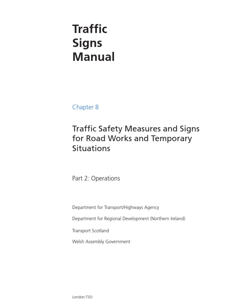 Traffic Signs Manual - Chapter 8 | PDF | Traffic | Speed Limit