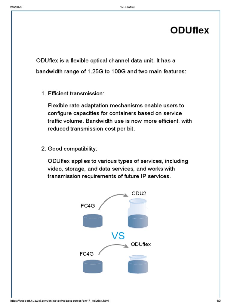ODU Flex | PDF | Bit Rate | Bandwidth (Computing)