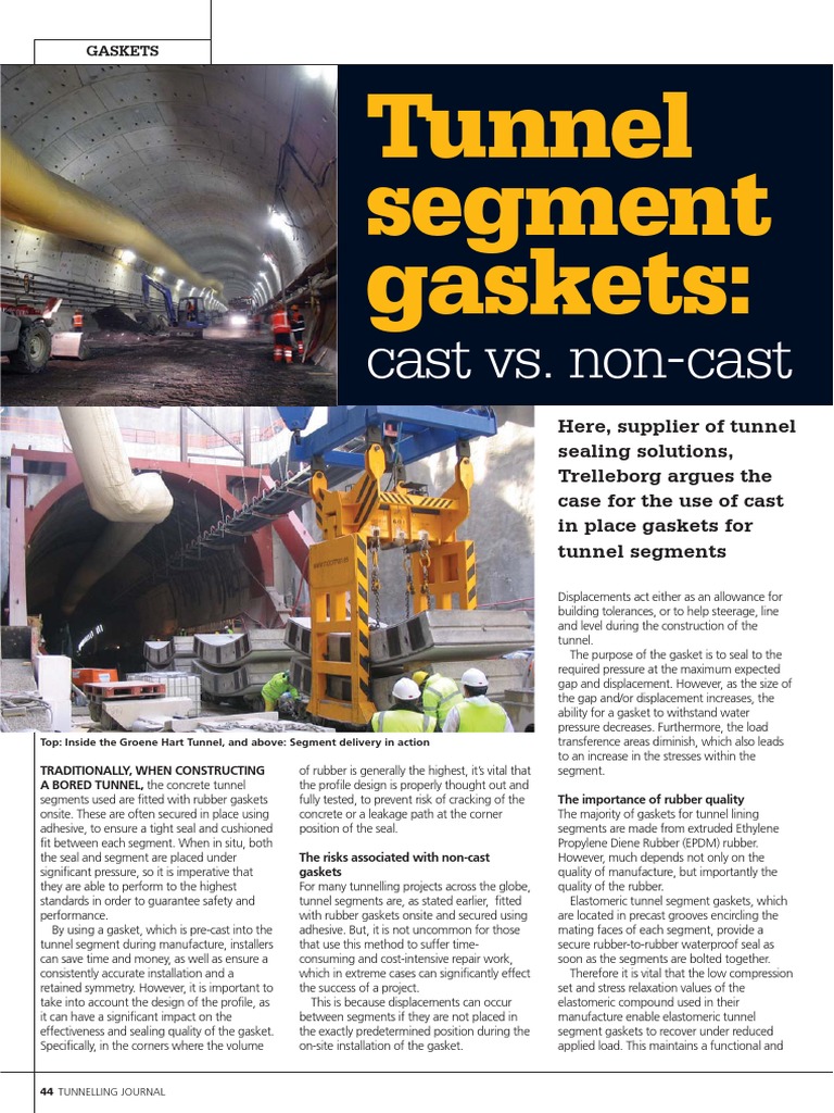 Tunnel Segment Gasket | PDF | Precast Concrete | Building Engineering
