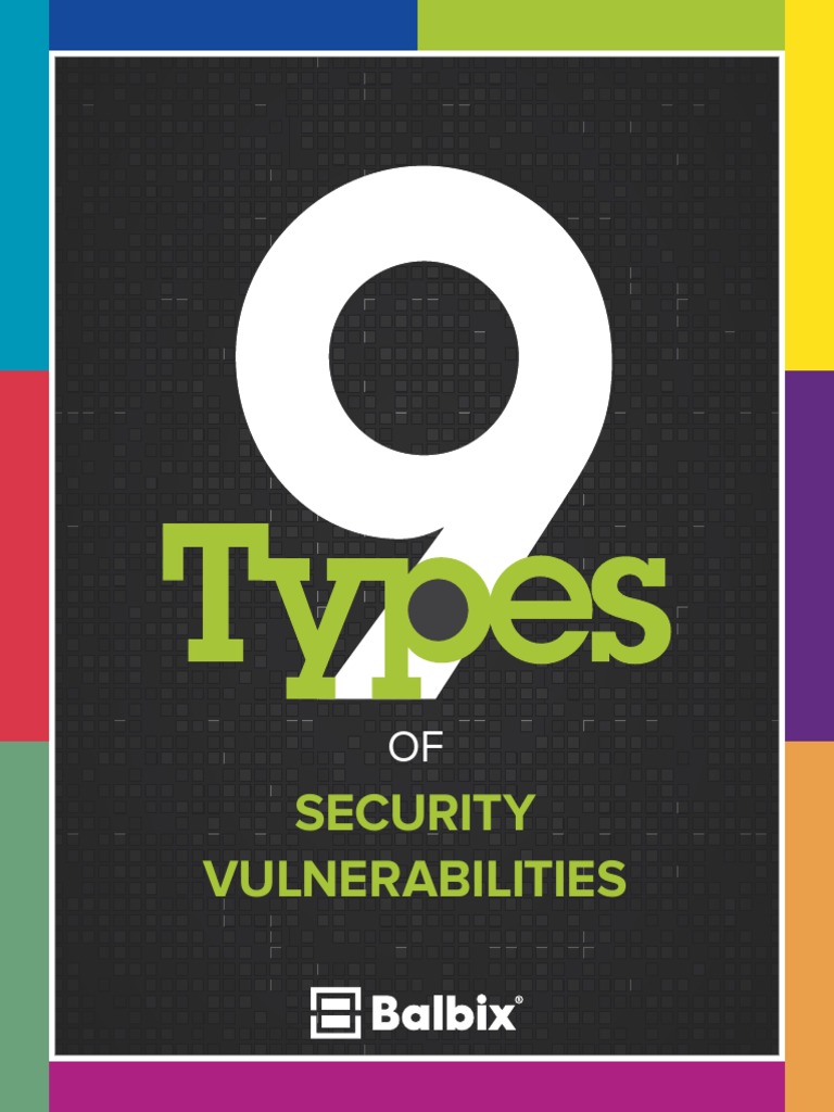 9 Types of Security Vulnerabilities PDF | PDF | Vulnerability (Computing) | Password
