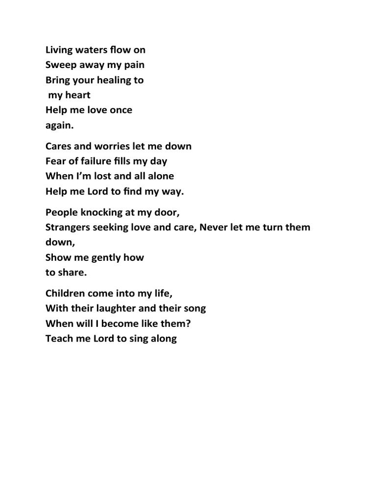 Living Waters Flow On | PDF